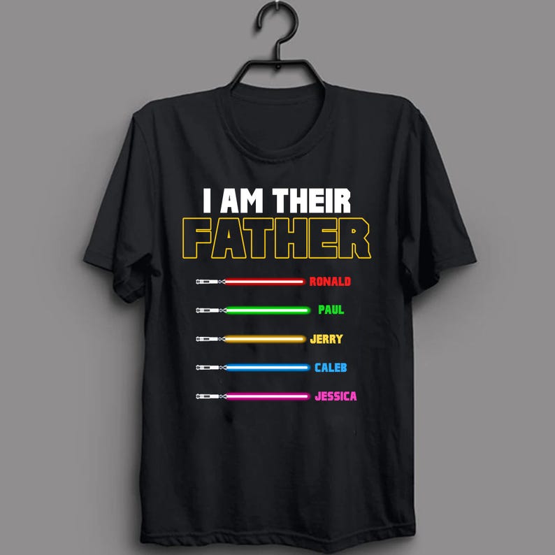 Custom I Am Their Father Png, Personalized Kids Name Png, Father's Day ...