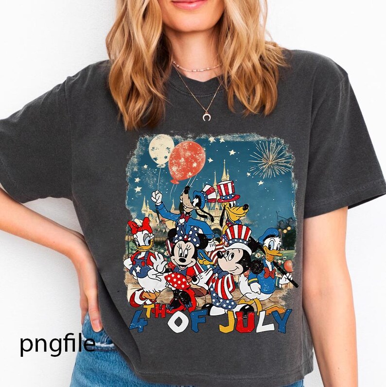 Disney 4th of July PNG | Mickey and Friends Patriotic Clipart ...