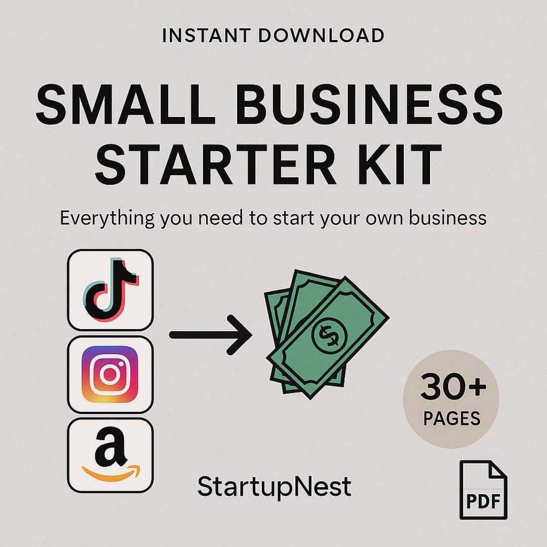 Small Business Starter Kit | Digital Download Guide, Checklist, Planner ...
