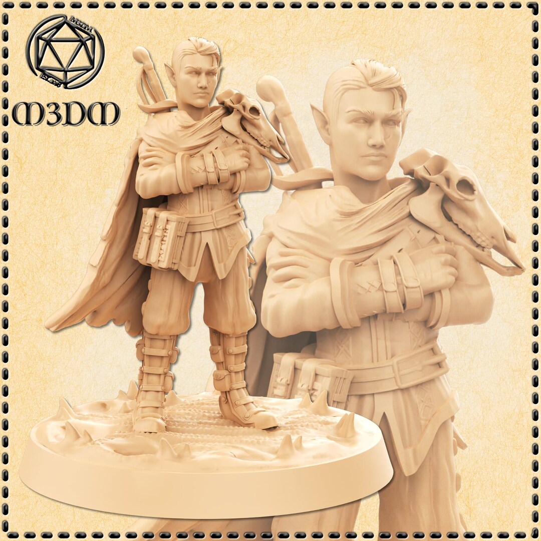 Halfling Wizard Miniature by M3DM - Etsy UK