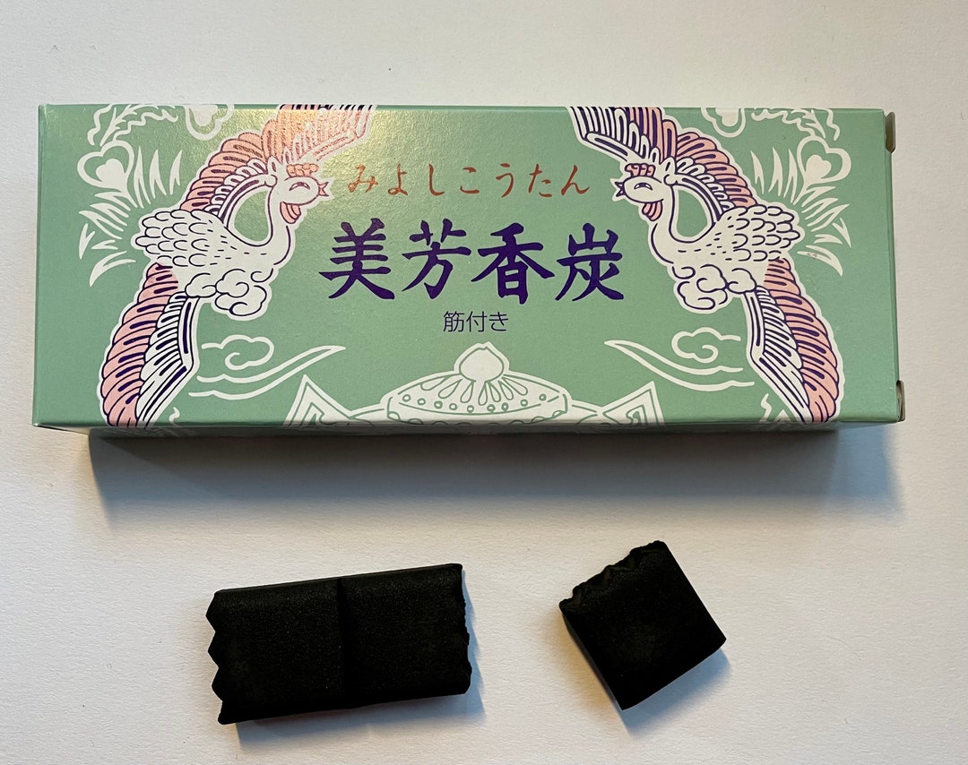 Japanese Premium Incense Charcoal No Chemicals, Natural Bamboo Charcoal ...