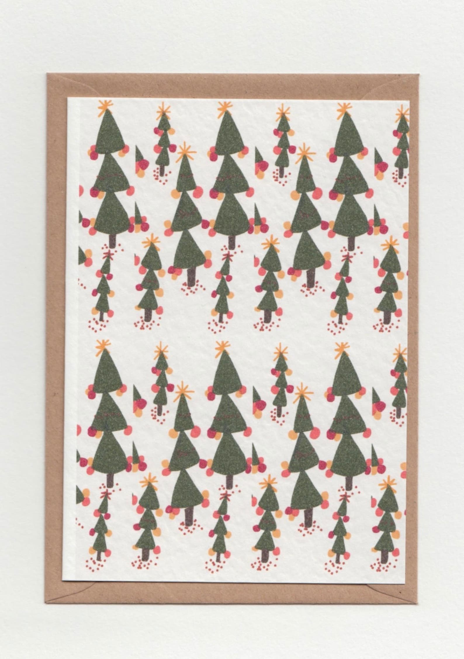 Christmas Tree Card // Holiday Greetings Card - Etsy