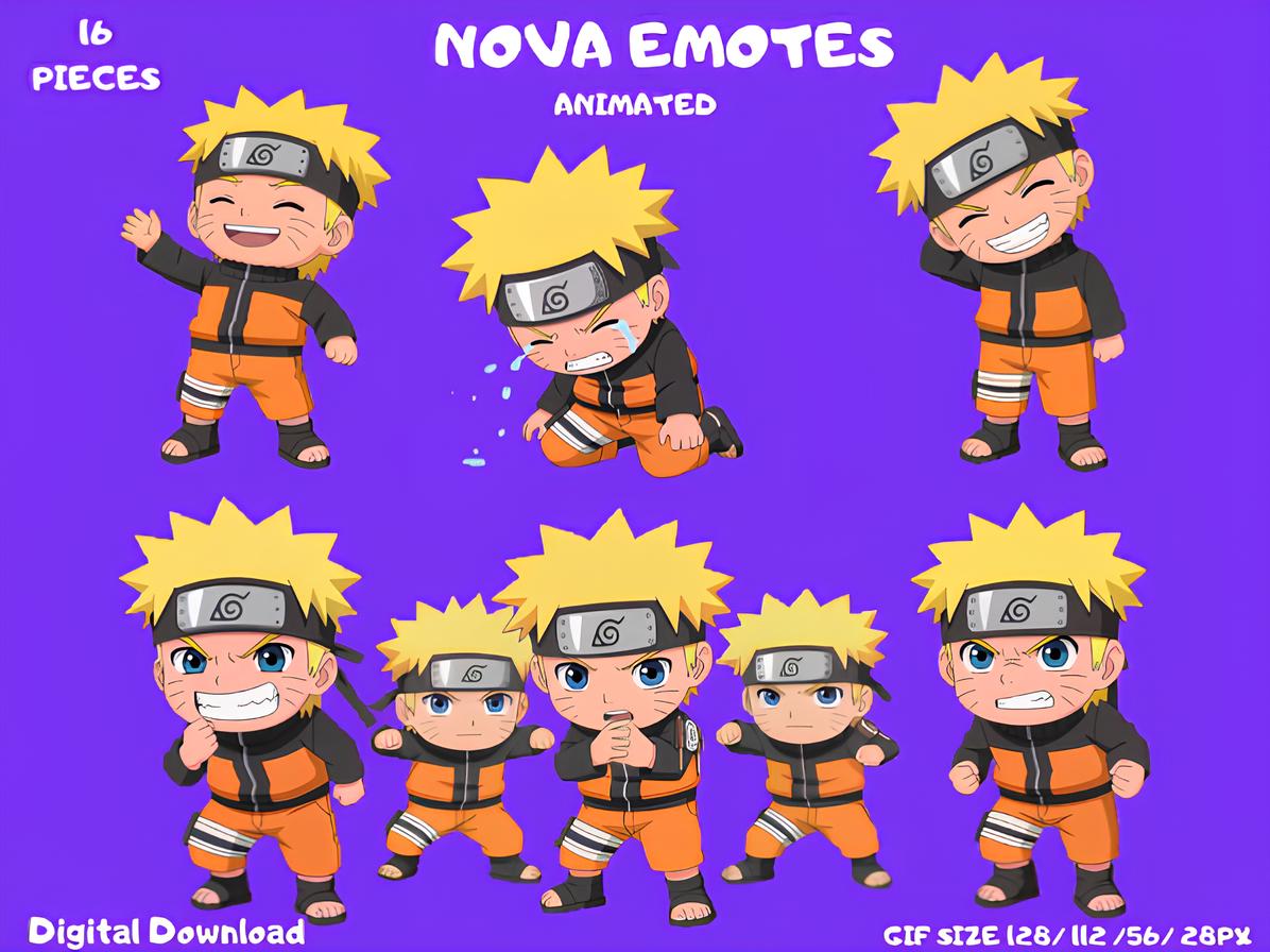 Animated Chibi Twitch Emotes, Cute Kawaii Anime GIF Emotes, Funny ...