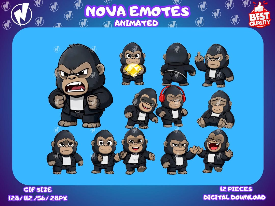 Animated Chibi Twitch Emotes, Cute Kawaii Anime GIF Emotes, Funny ...