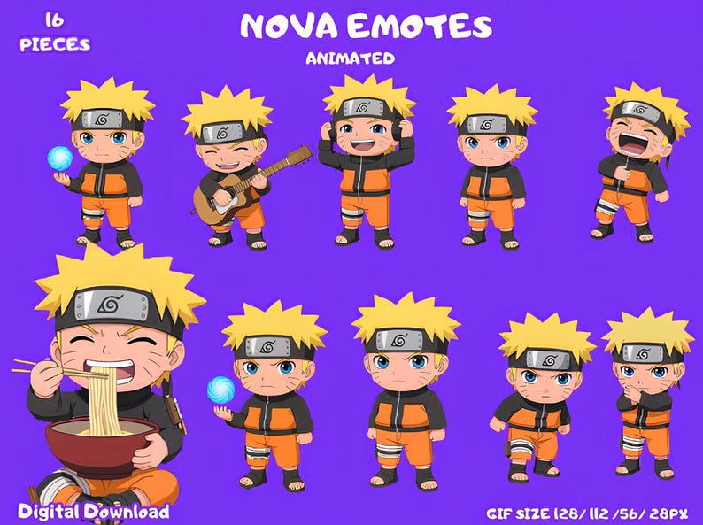 Animated Chibi Twitch Emotes, Cute Kawaii Anime GIF Emotes, Funny ...
