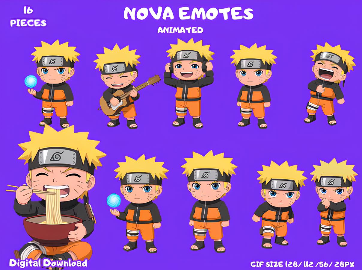 Animated Chibi Twitch Emotes, Cute Kawaii Anime GIF Emotes, Funny ...