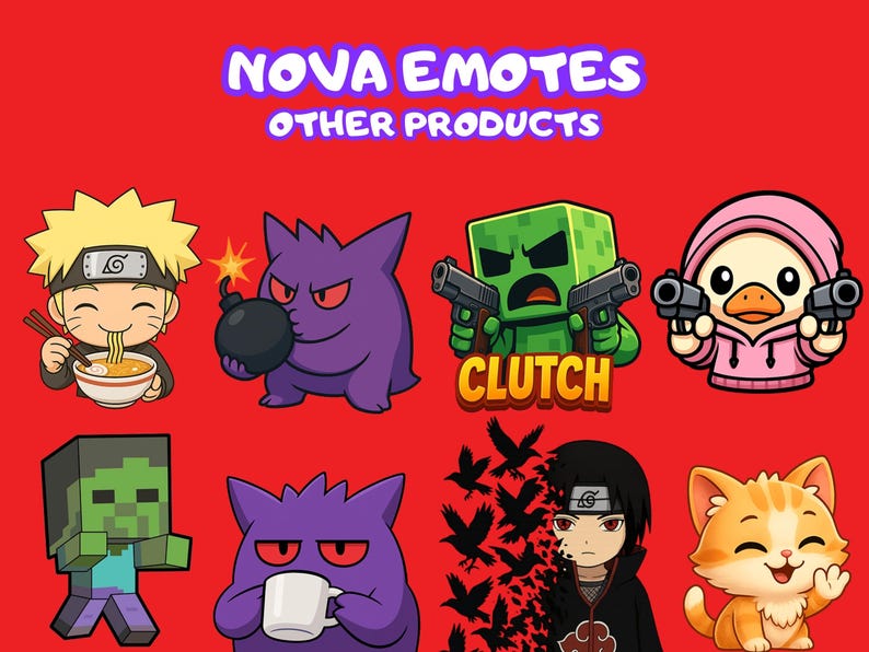 Animated Chibi Twitch Emotes, Cute Kawaii Anime GIF Emotes, Funny ...
