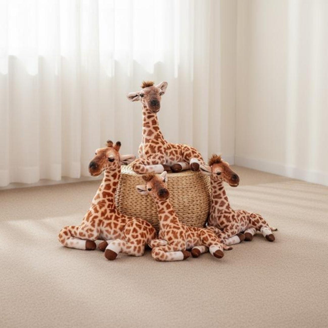 Giraffe Plush Toy: Soft Stuffed Animal, Nursery Decor - Etsy