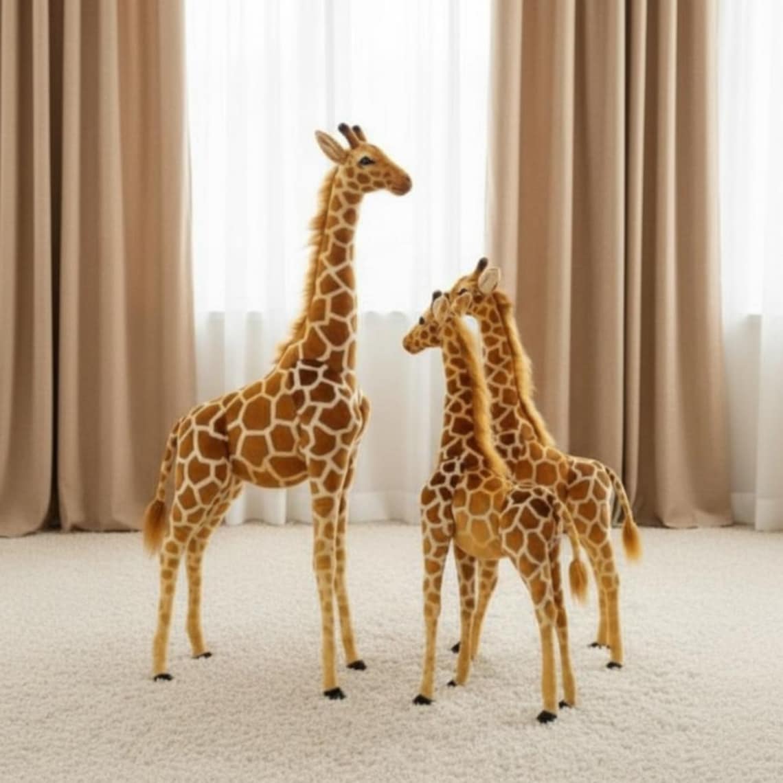Giant Giraffe Plush Toy: Soft Cuddly Stuffed Animal - Etsy