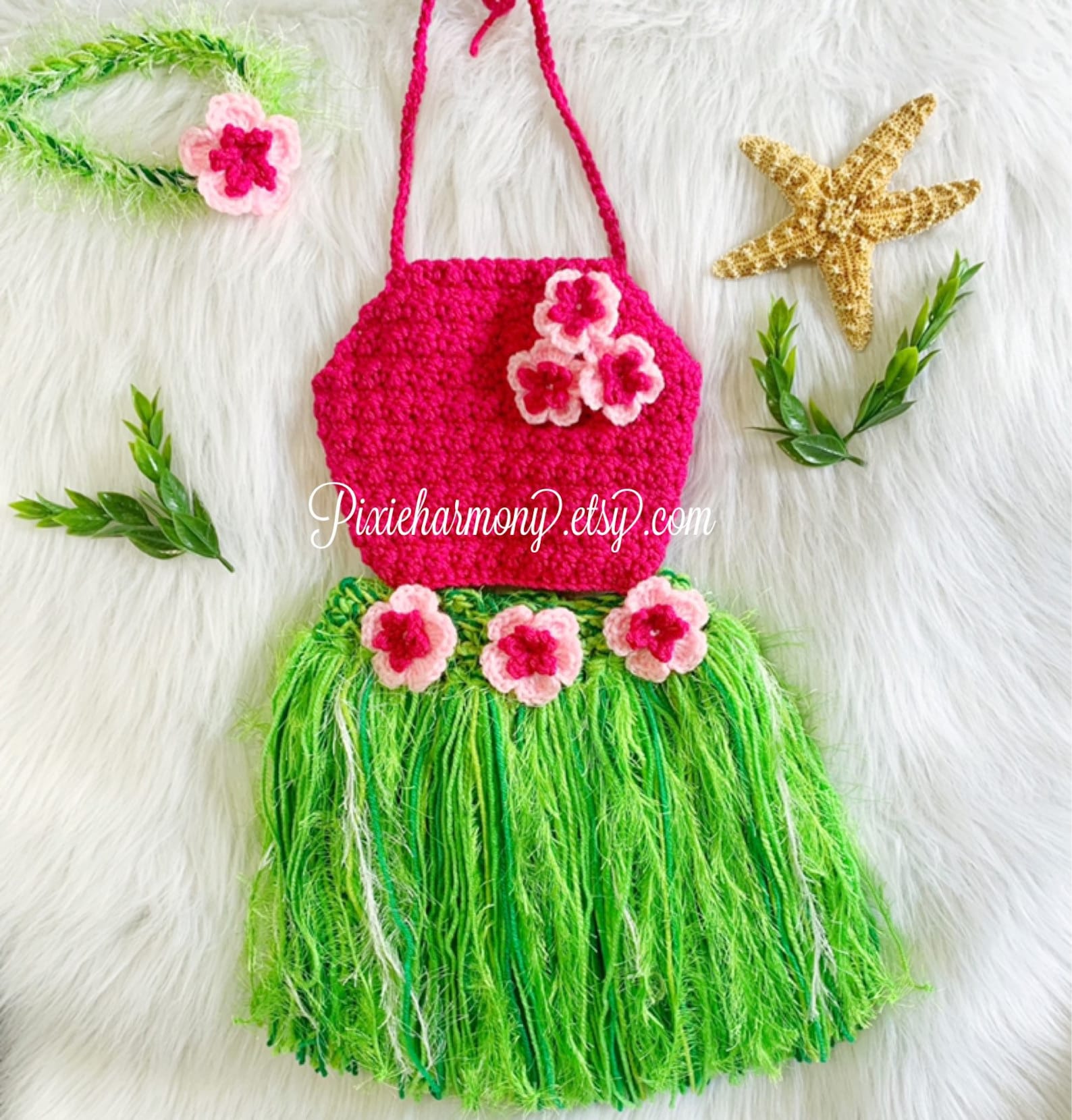 Baby Girl or Toddler Hawaiian HULA With Halter Top Island - Etsy