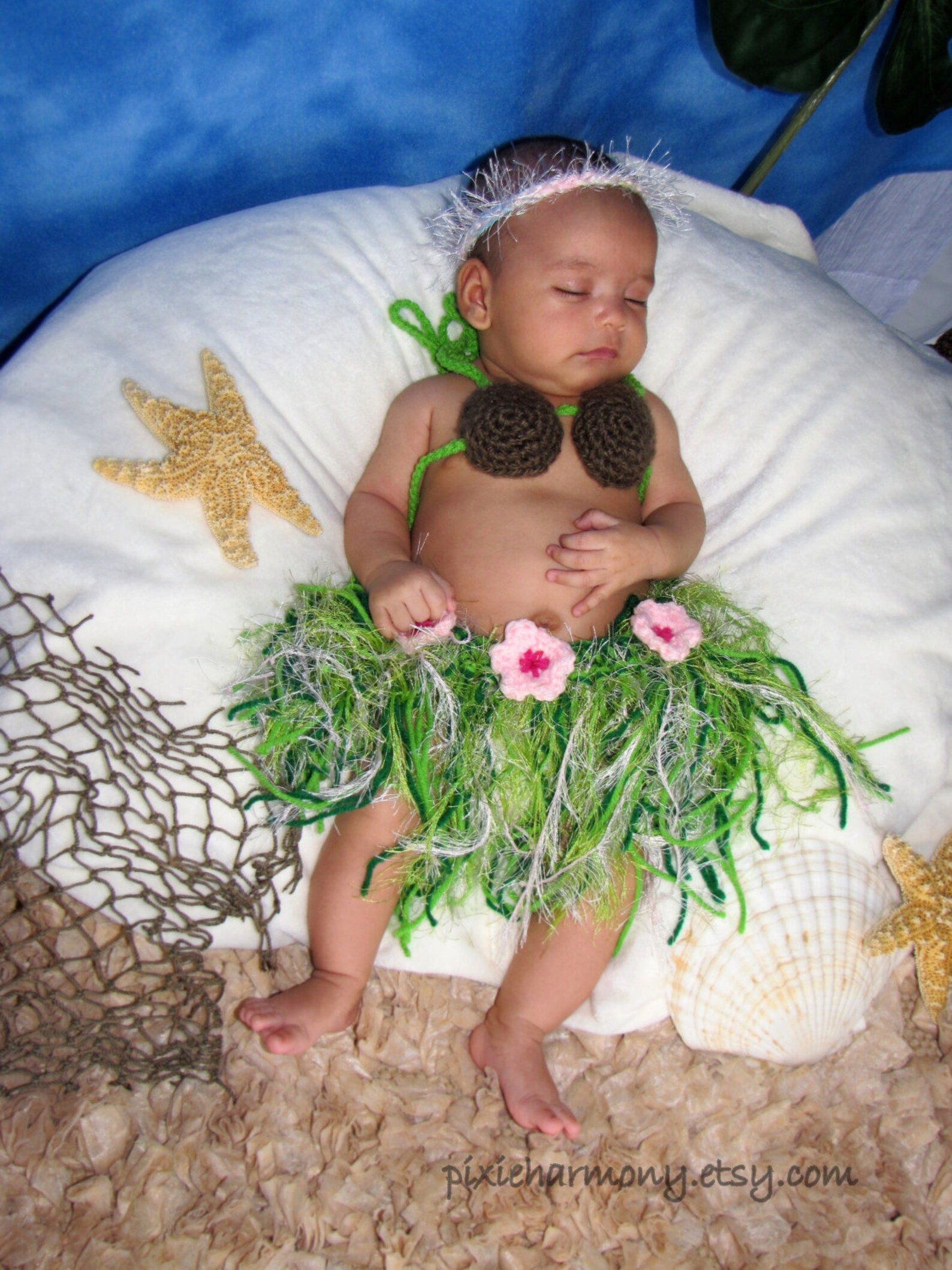 NEWBORN to 6 Mo Hawaiian HULA Dancer Island Tropical Photo - Etsy
