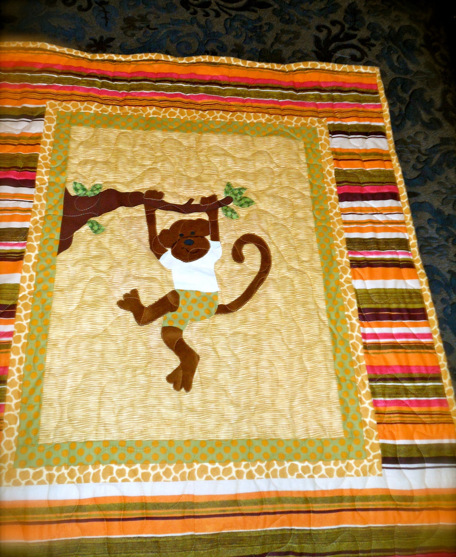 Baby Monkey Quilt PATTERN Boy Girl PDF Monkeys Are - Etsy