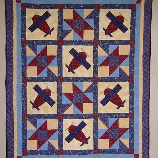 Airplane Quilt - Etsy