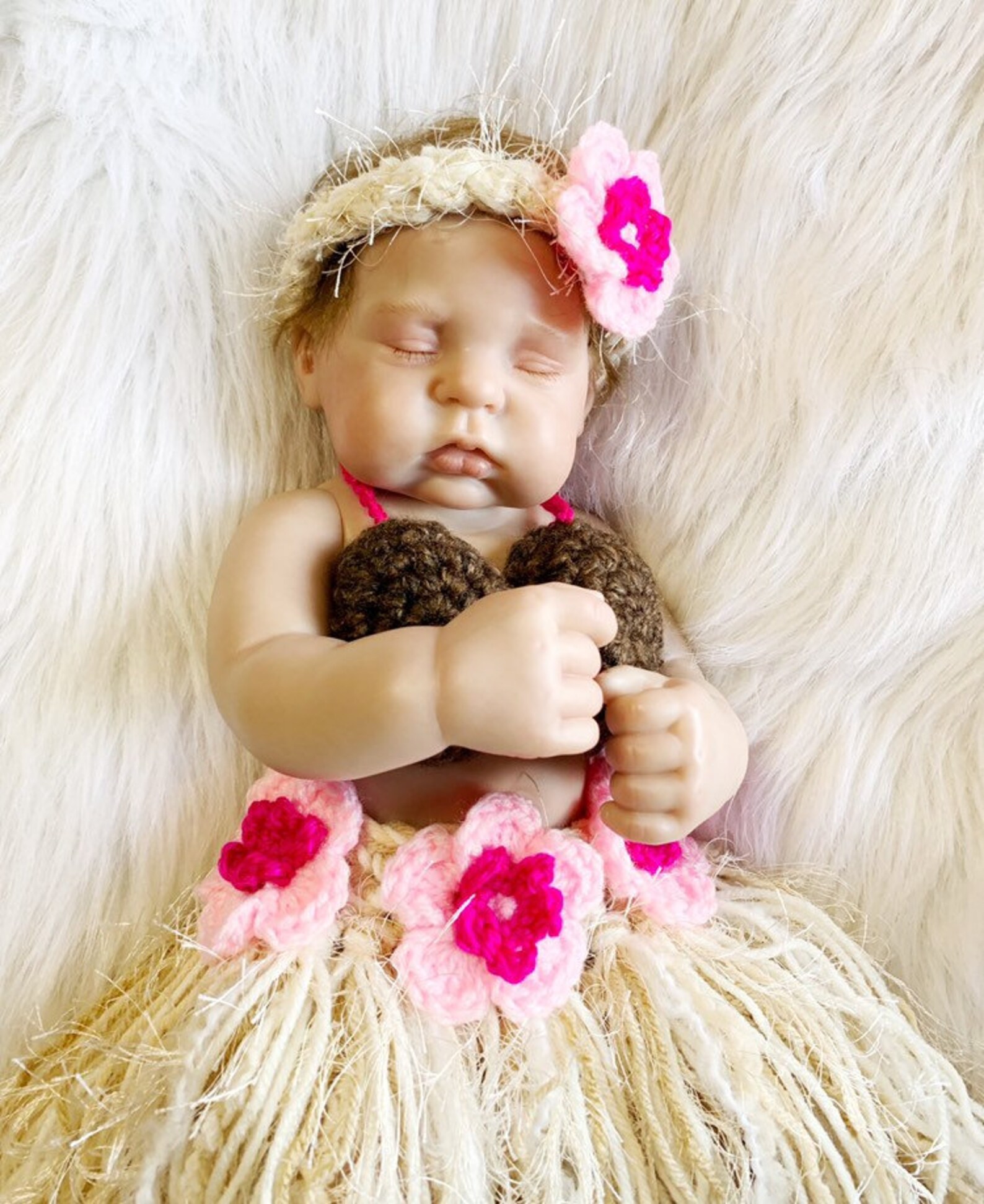 NEWBORN to 6 Mo Hawaiian HULA Dancer Island Tropical Photo | Etsy