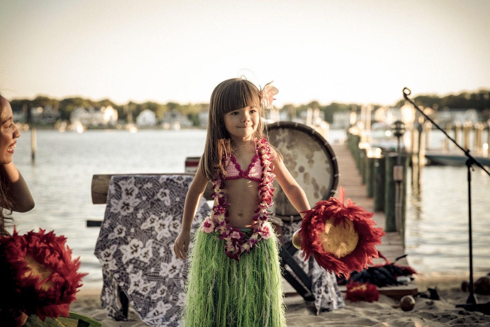 Baby Girl or Toddler Hawaiian HULA Set W Barefoot SANDALS - Etsy