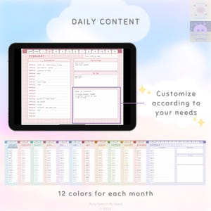 Rainbow Grid Daily Digital Planner: Undated, Goodnotes Compatible (PDF ...