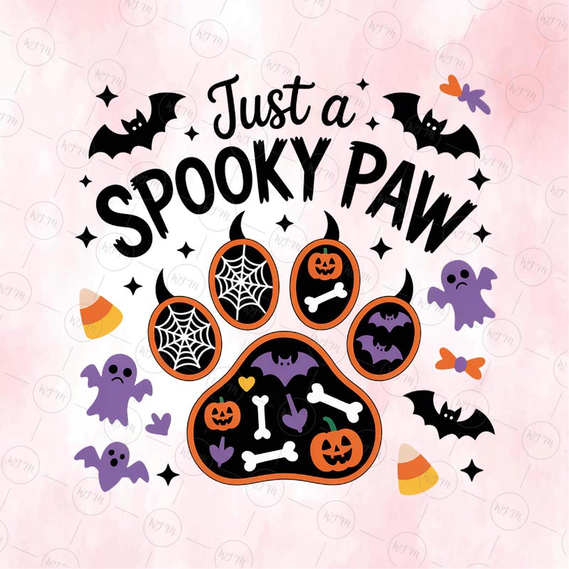 Paw Print Pumpkin Stencil - Etsy