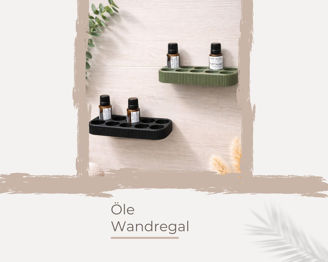 Minimalist Wall Shelf as an Oil Stand for Essential Oils | Holder for ...