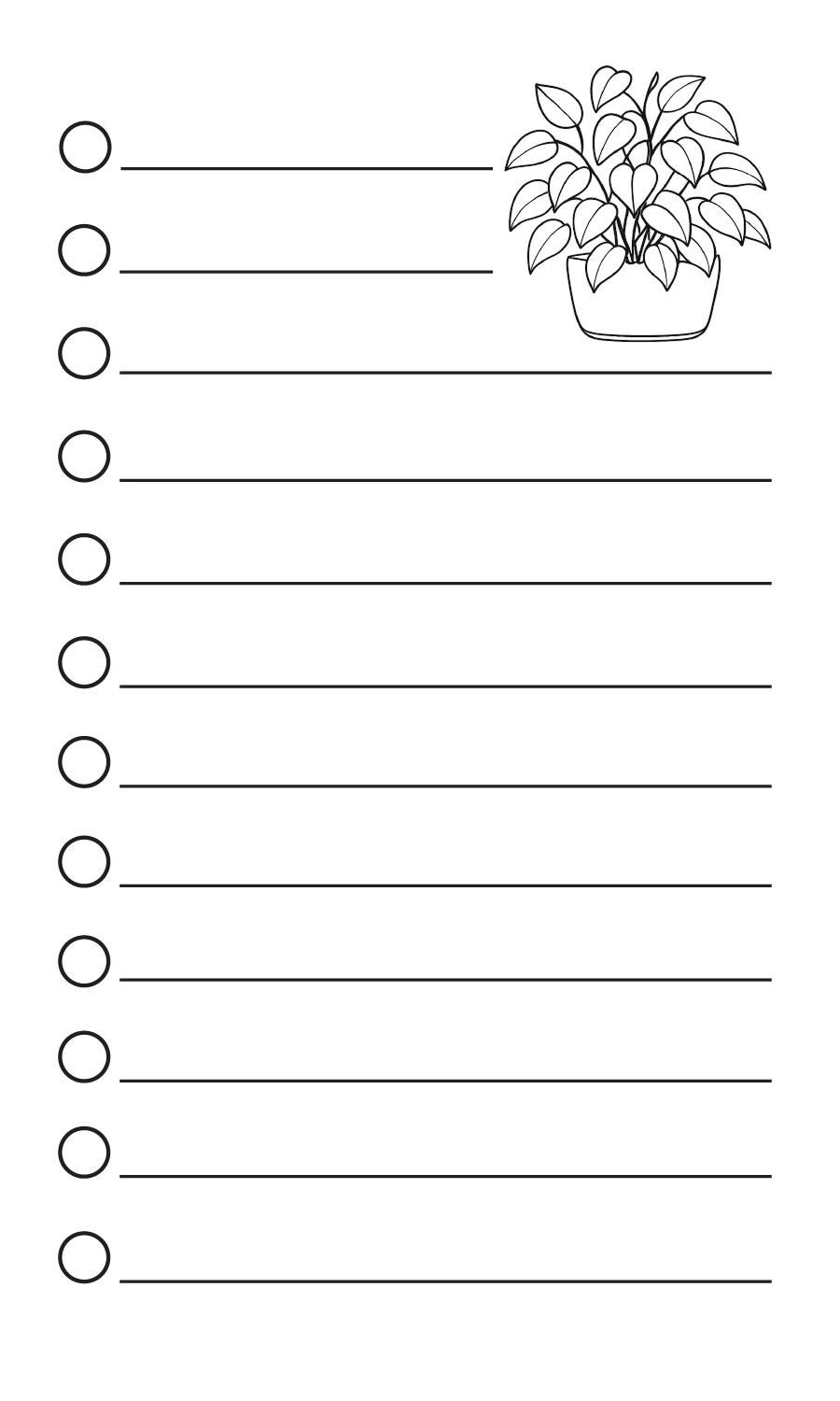 Hoya Plant Printable Index Cards – 8 Line Art Designs – Digital ...