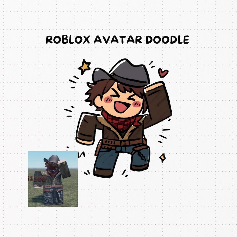 Custom Roblox Doodle Avatar Commission I PFP Art - Etsy
