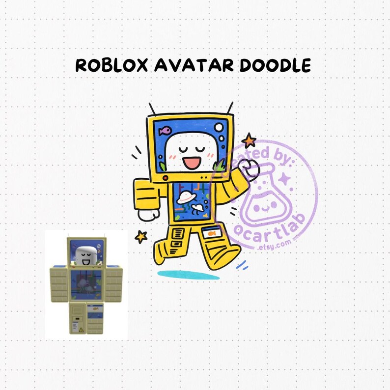Custom Roblox Doodle Avatar Commission I PFP Art - Etsy