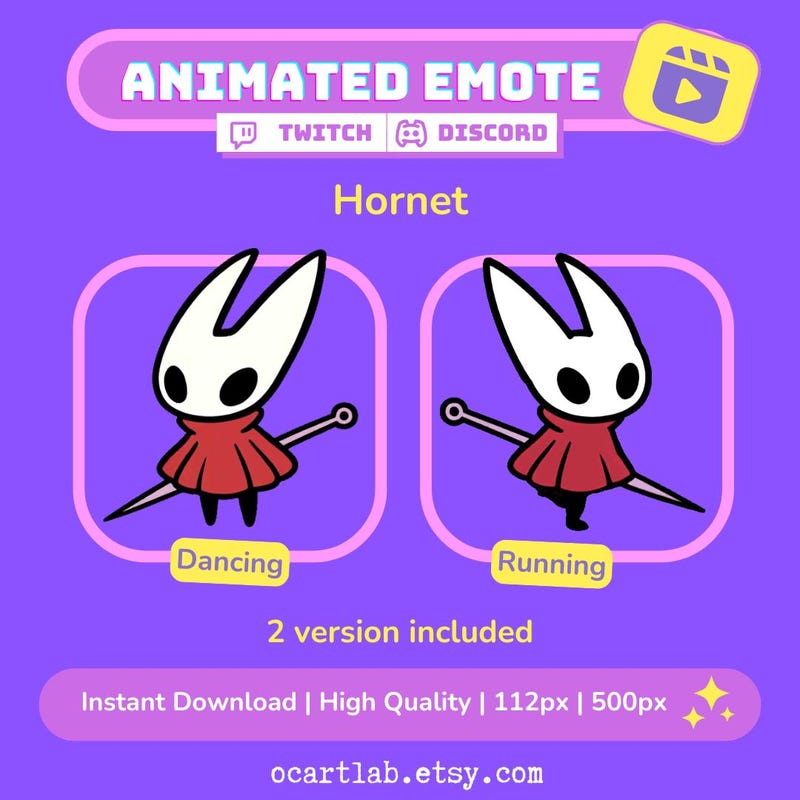 Hornet sprite hollow knight silksong - Etsy Italia