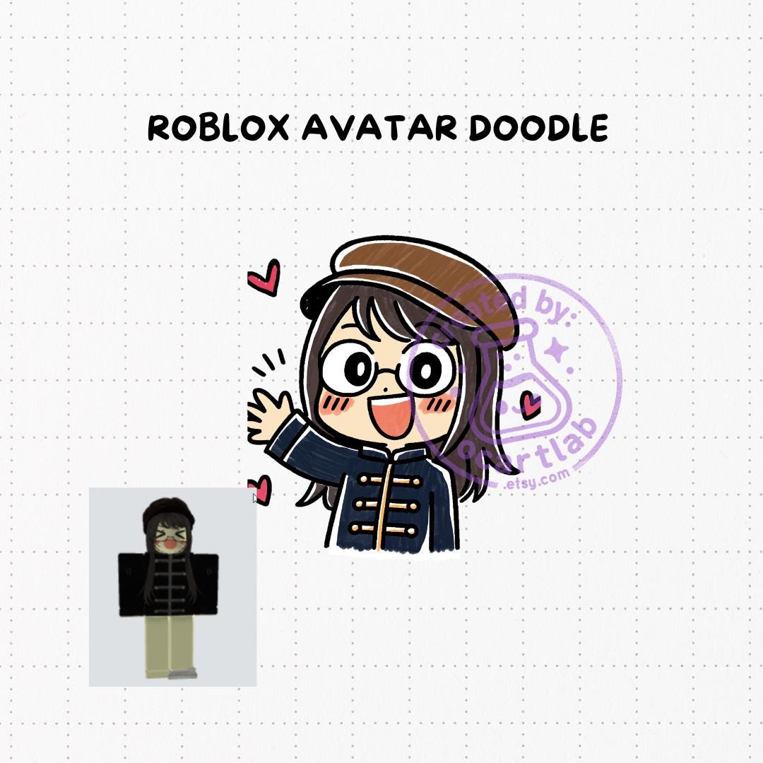 Custom Roblox Doodle Avatar Commission I PFP Art - Etsy