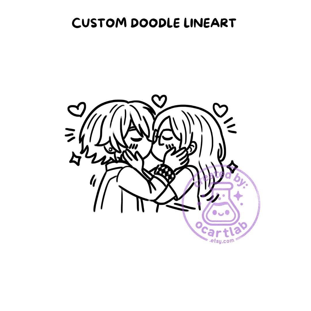 Custom Doodle Art Commission| Dibujo Drawing | Chibi PFP Profile ...