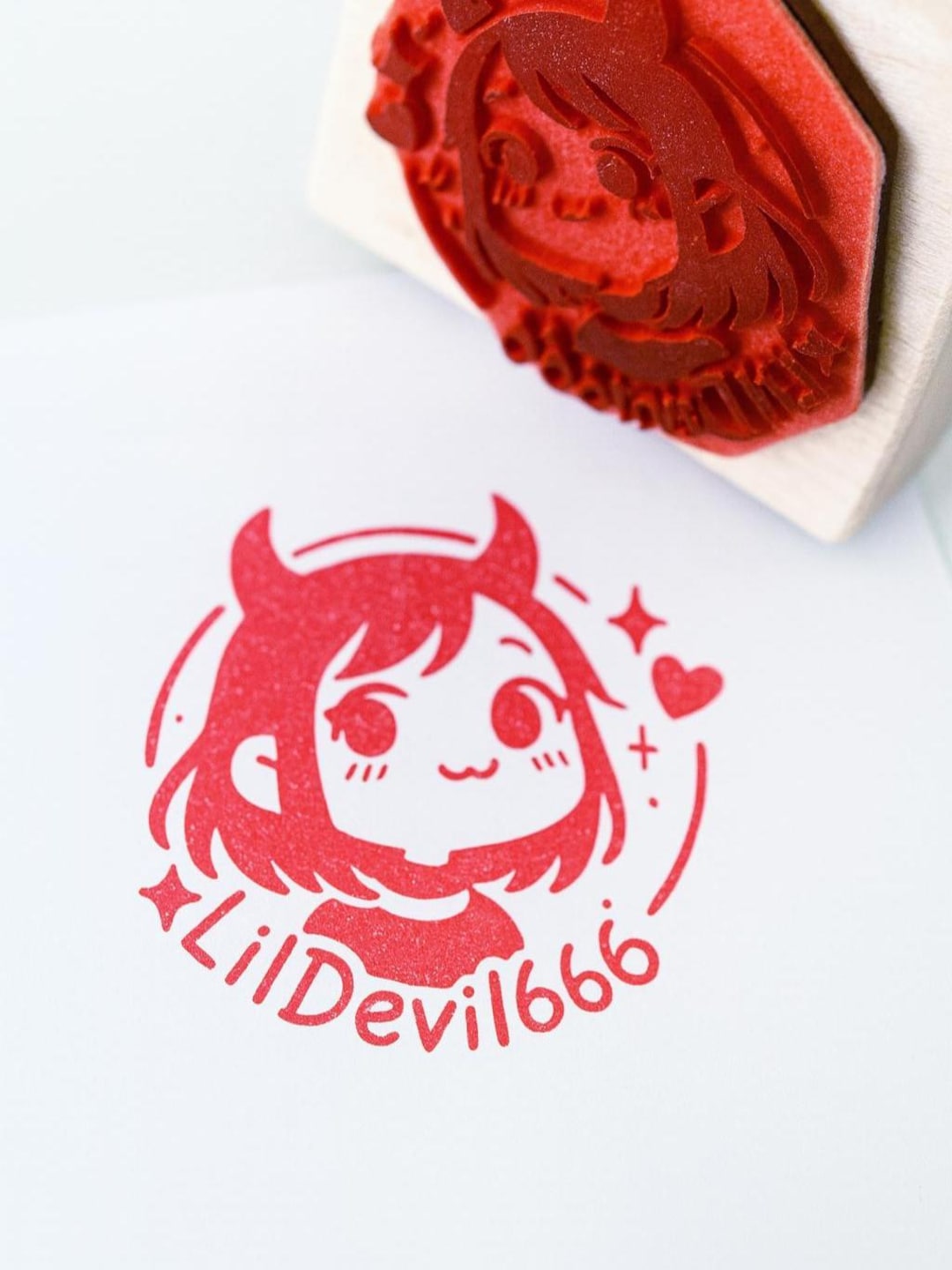 Custom Character Rubber Stamp: OC, Avatar, Streamer, Planner - Etsy