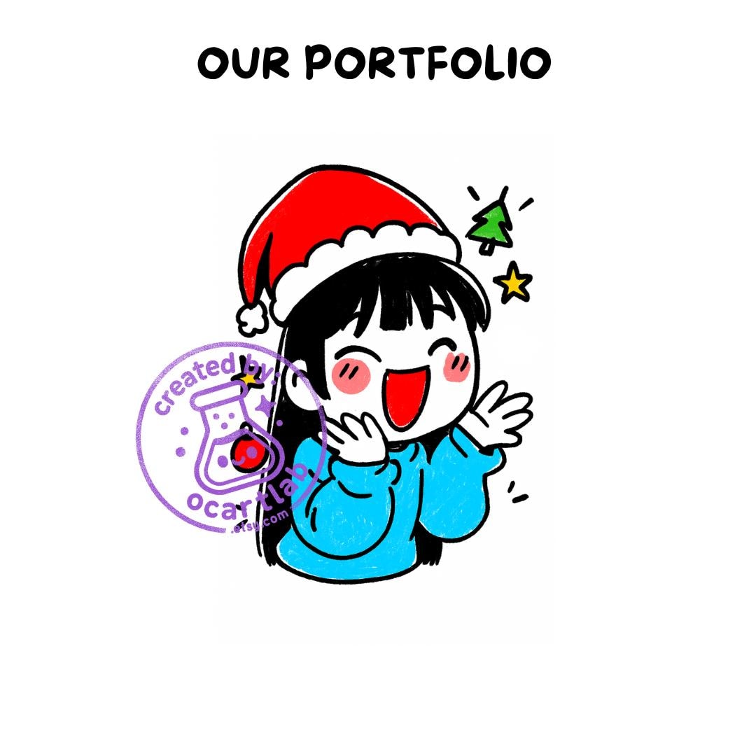 Chirstmas Doodle PFP | Cute Holiday Avatar, Festive Digital PNG ...