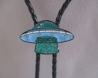 Alien Bolo Tie the Greys Black Cotton Leatherlook Cord - Etsy