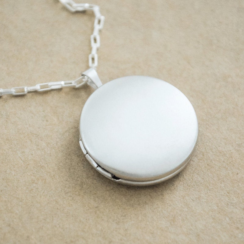 Large Silver Locket - Etsy
