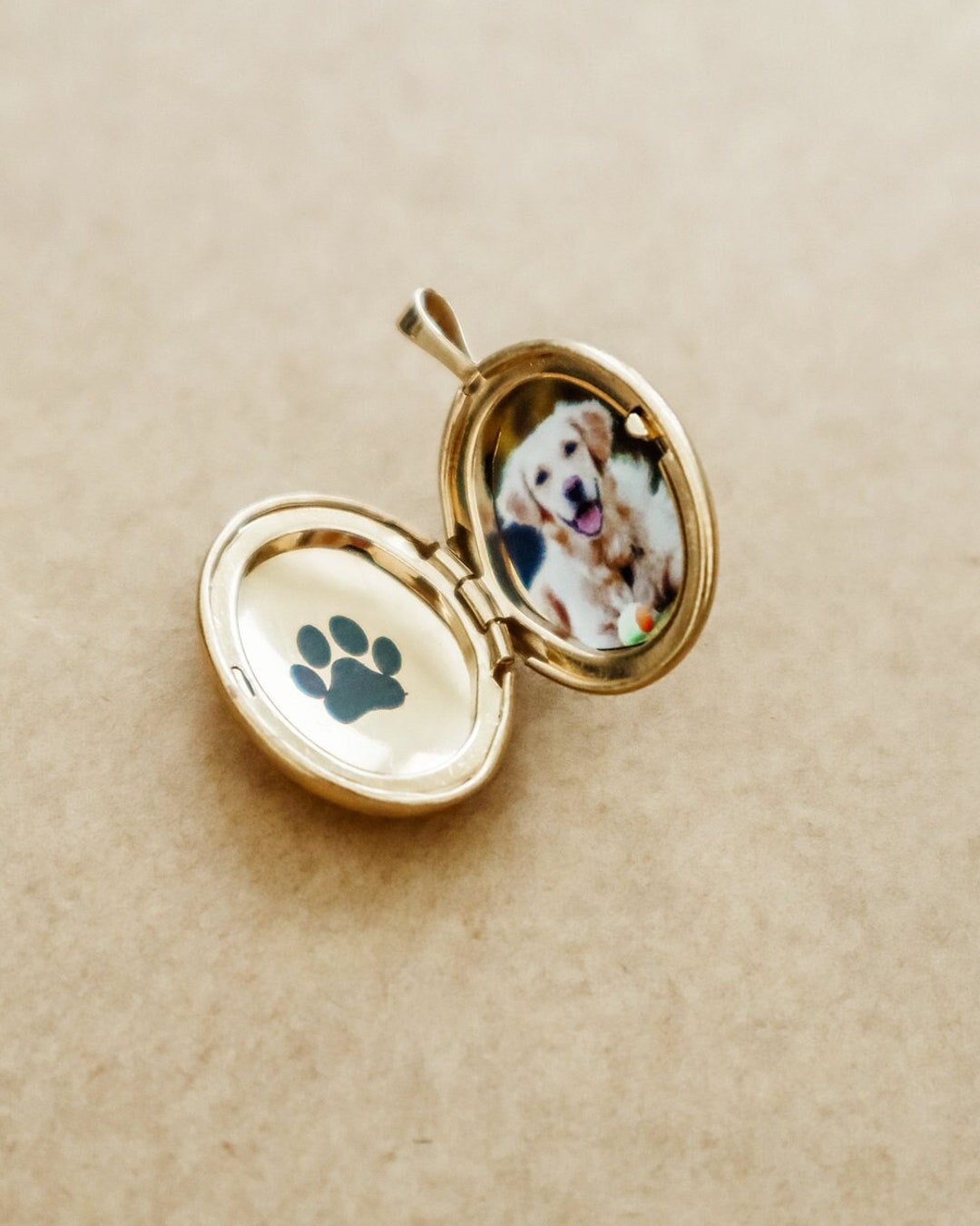 Dog Paw Print - Make a Unique Pet Portrait Locket - Personalized ...