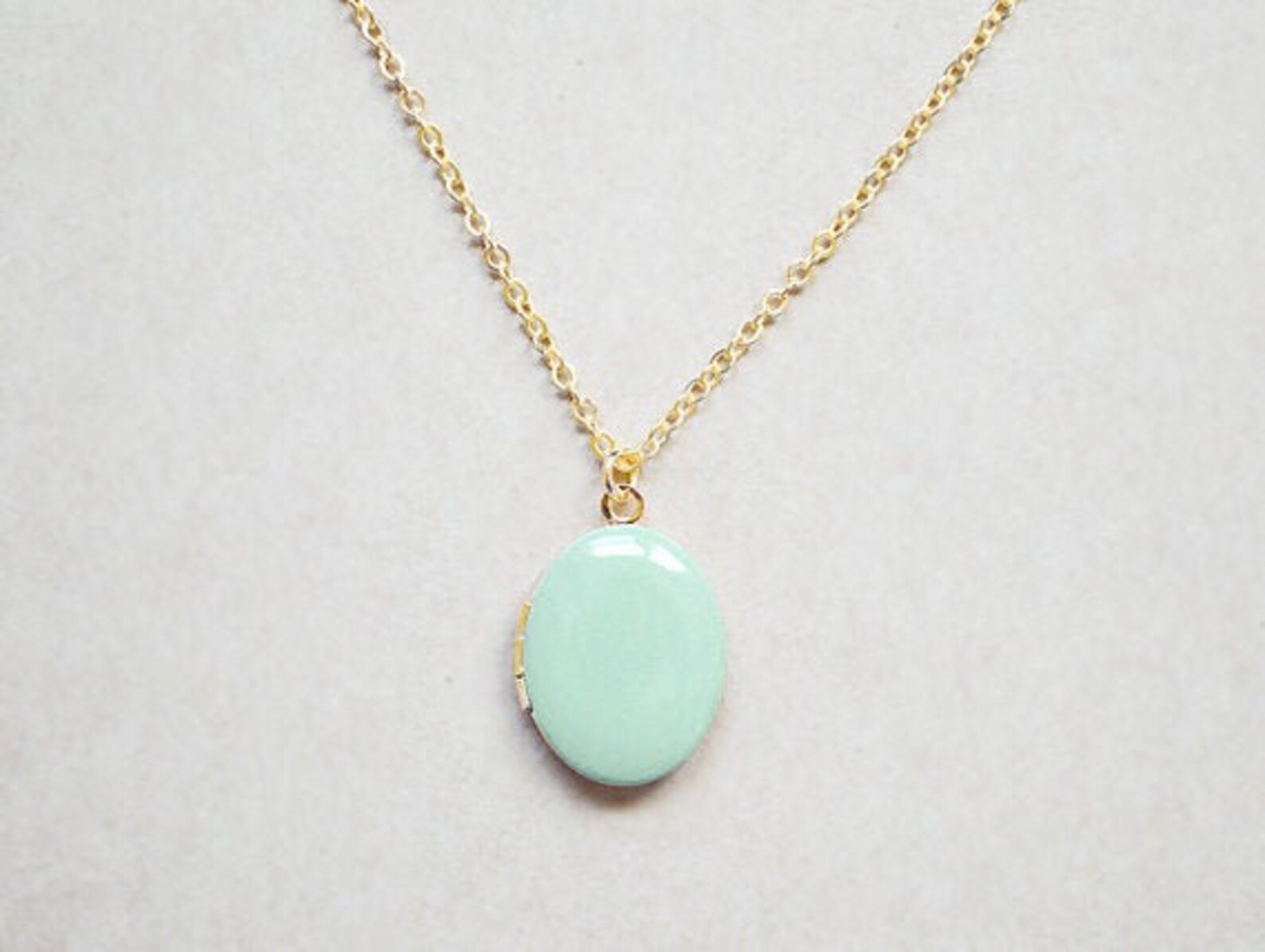 Jade Oval Photo Locket Custom Charm Color Medium | Etsy