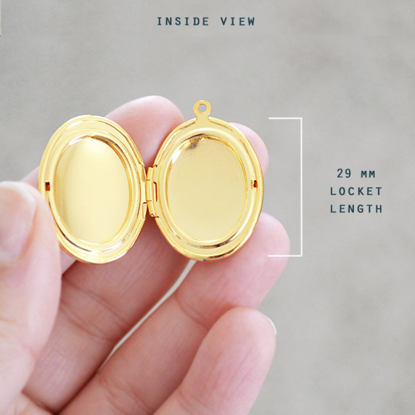 Large Gold Oval Locket Pendant Style Necklace | Etsy