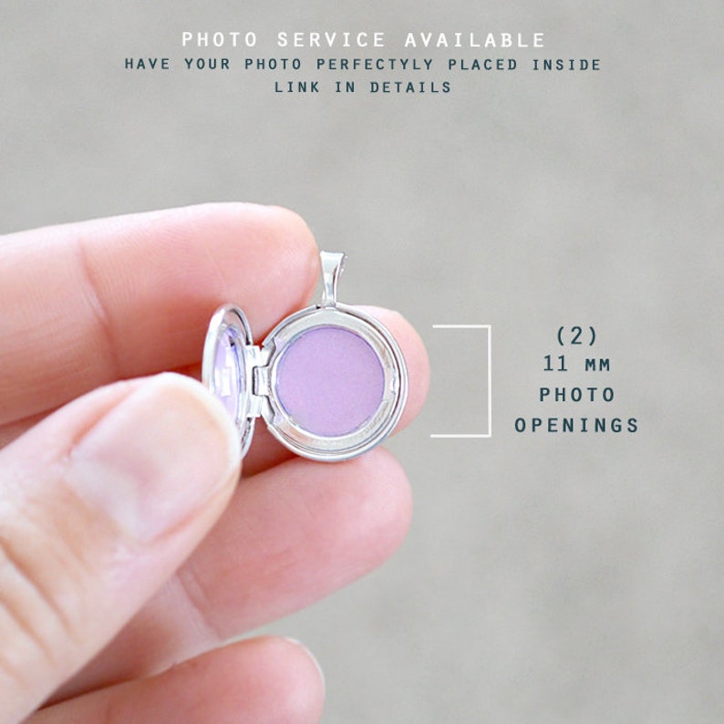 Black Enamel Sterling Silver Locket Necklace - Minimalist Statement ...