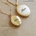 Name Engraved Locket Necklace - Personalized With Any Letters, Initial ...