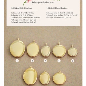 Gold Engraved Flower & Initial Photo Locket - Personalized Floral ...