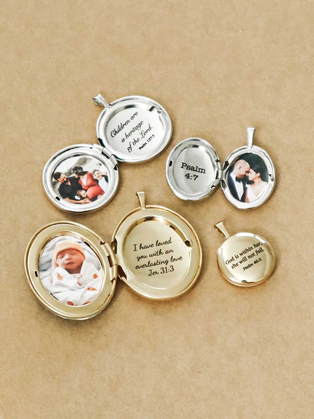 Scripture Locket Engraving - Christian Faith Memory Verse ...