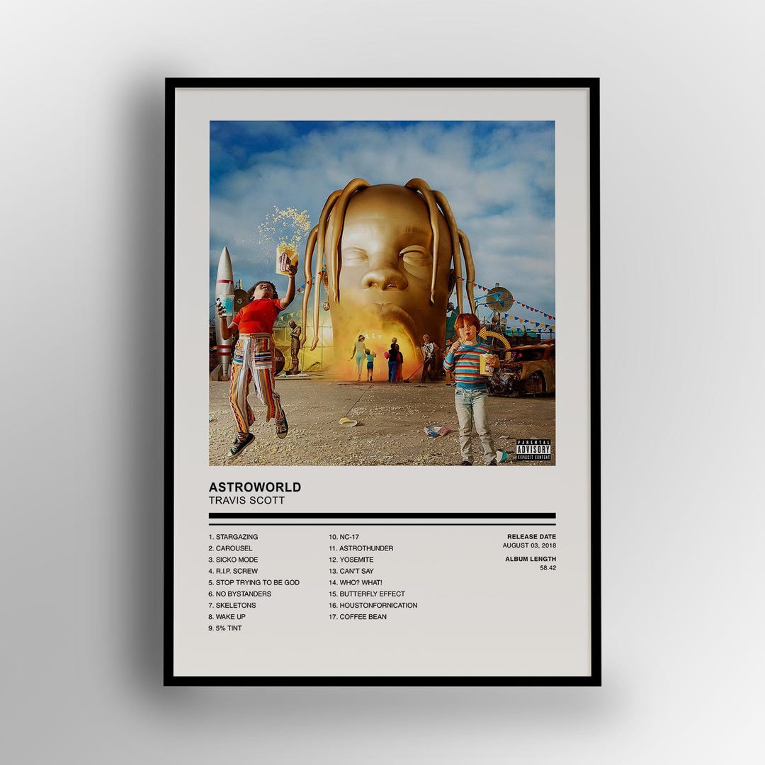Travis Scott - Astroworld Poster - Etsy UK