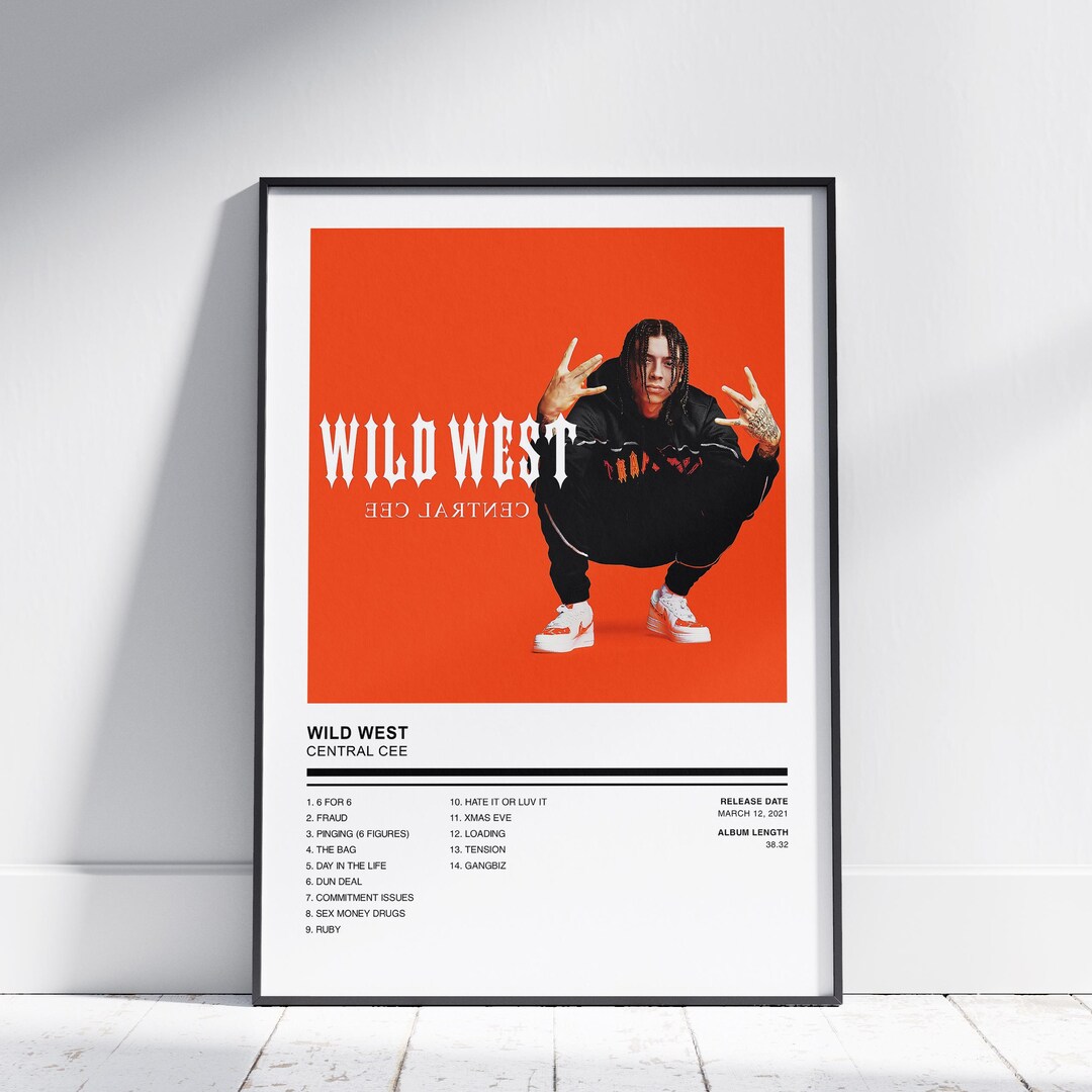 Central Cee - Wild West Poster - Etsy