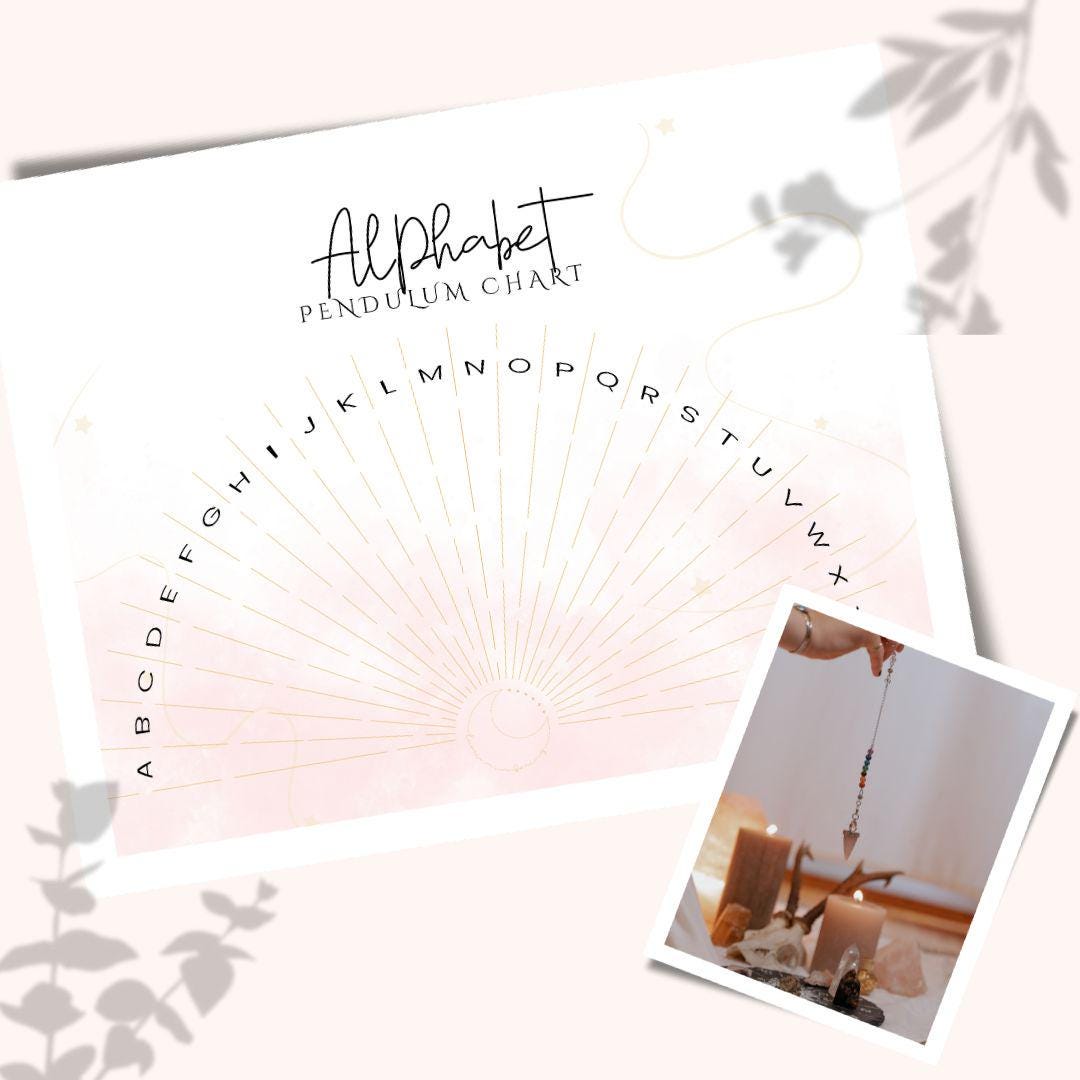Alphabet Pendulum Dowsing Chart - Etsy