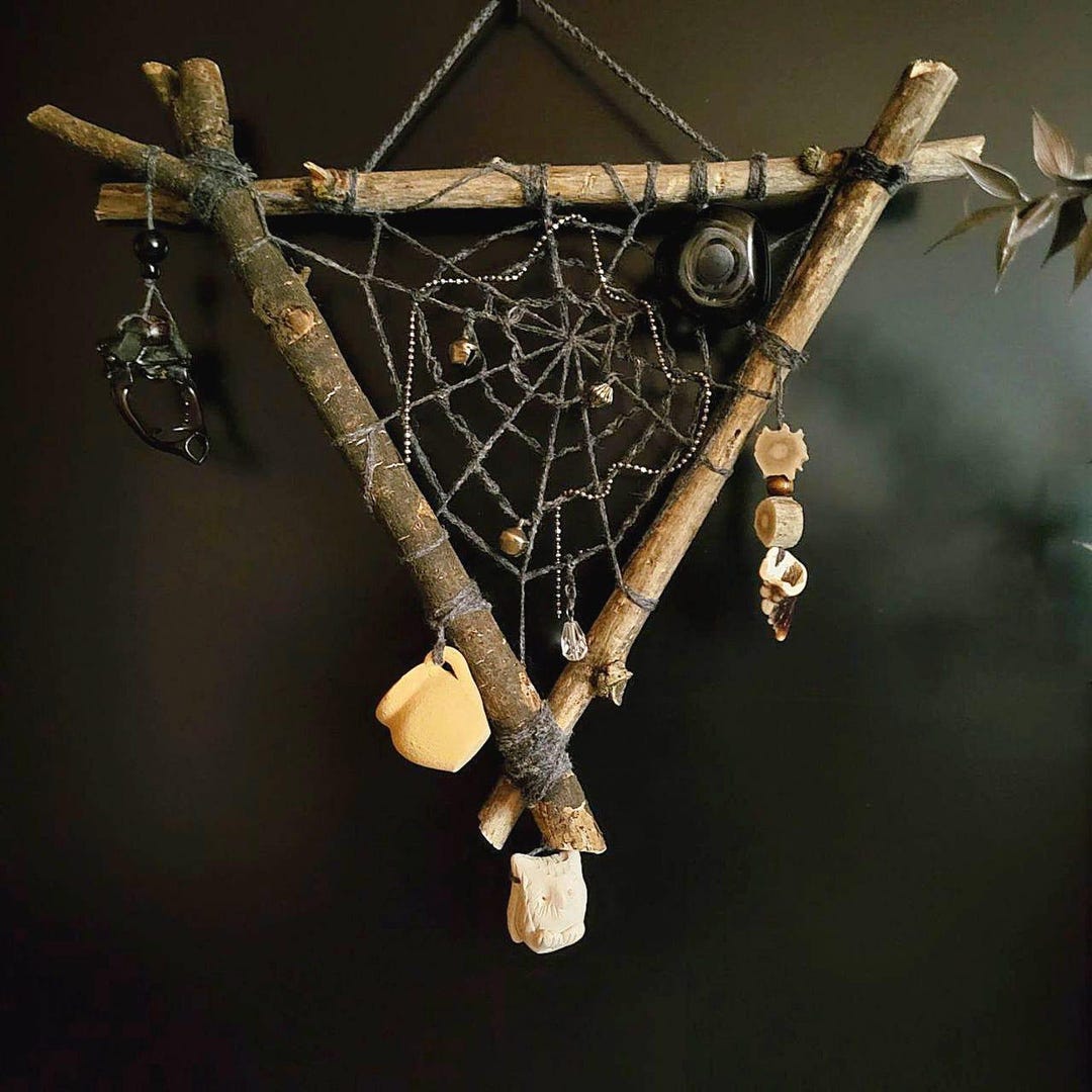 Witchy Wall Art Decor- Whimsigoth Wabi Sabi Wall Hanging- Goblincore ...