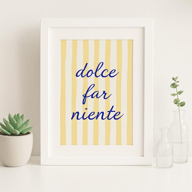 Dolce Far Niente Digital Wall Art - Etsy