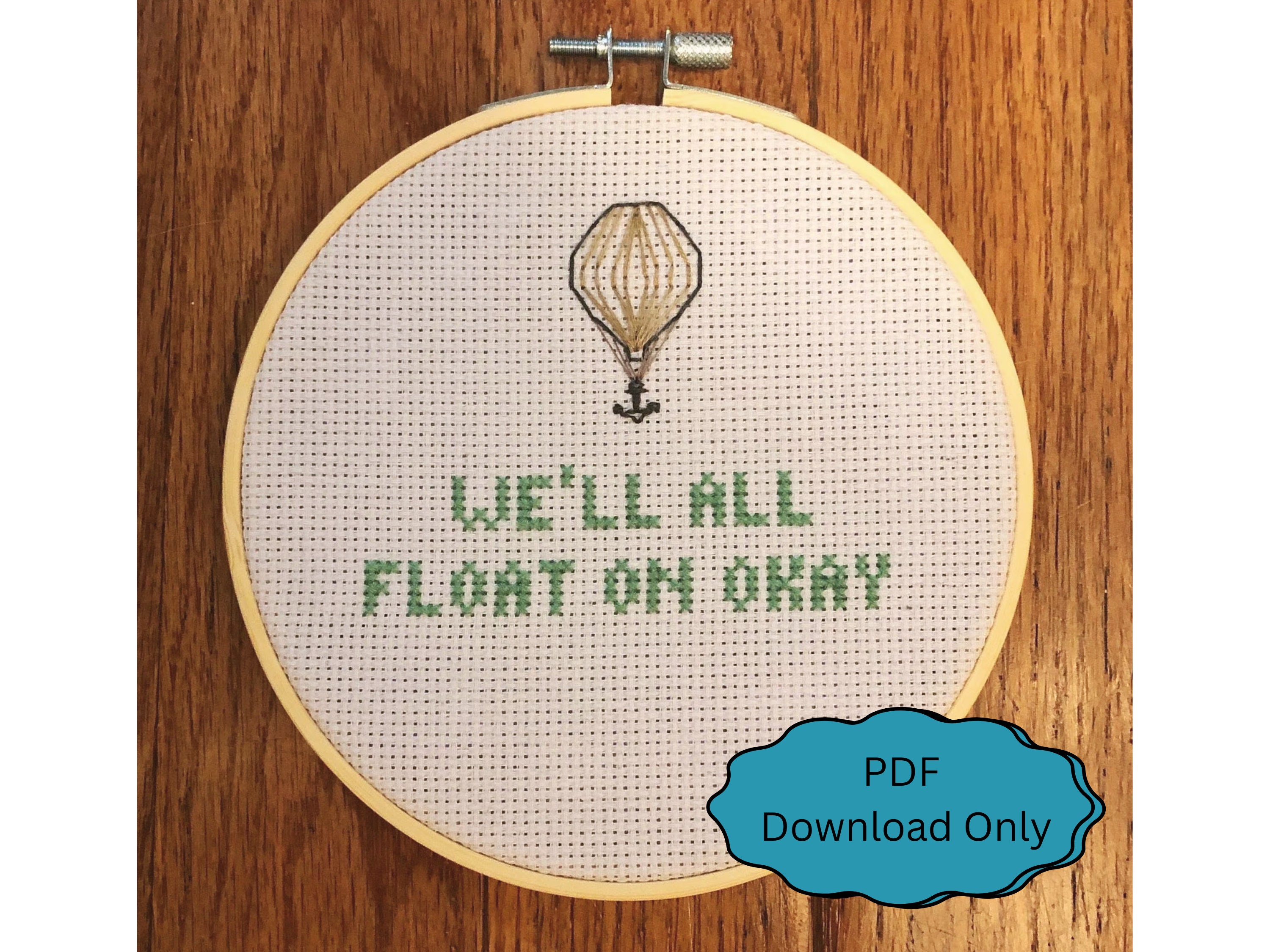 Modest Mouse Cross Stitch Pattern PDF Download- "we All Float On" - Etsy