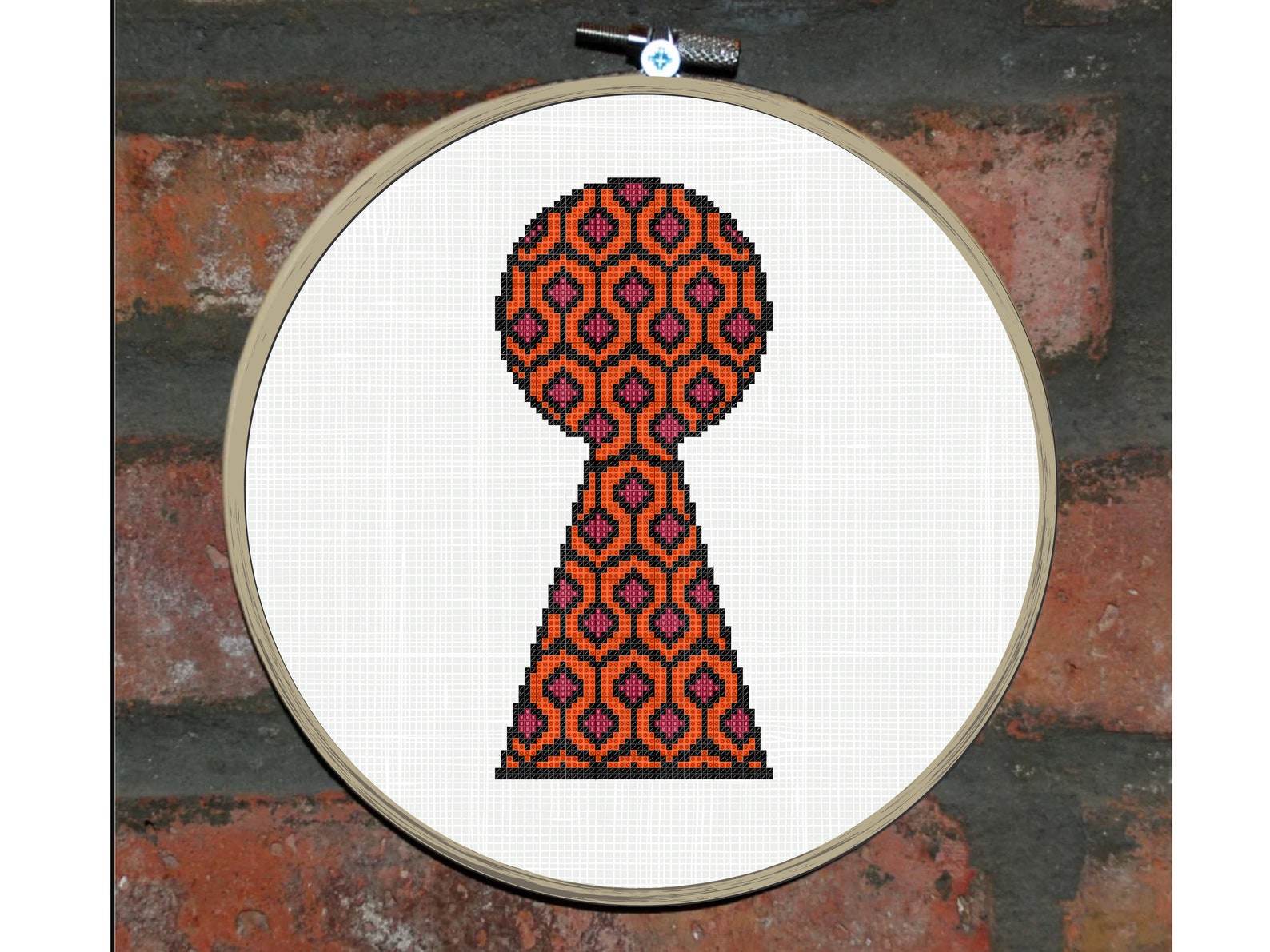 Shining Keyhole Cross Stitch Pattern PDF | Stephen King Inspired Horror ...