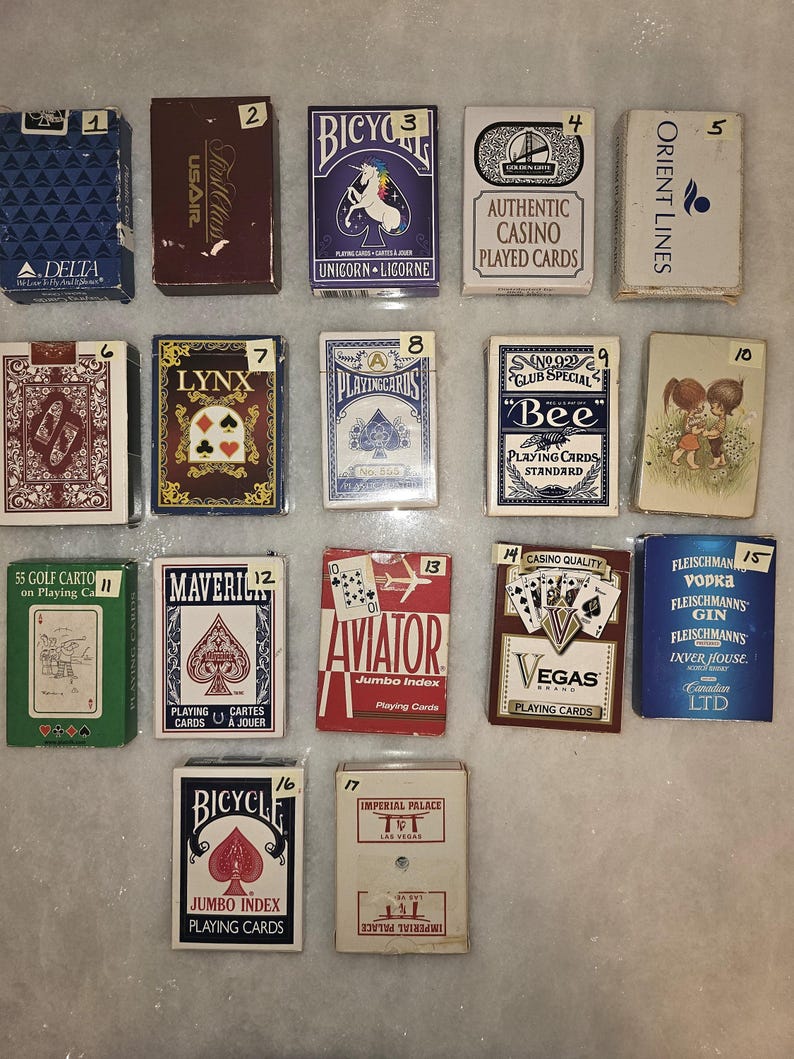 Vintage Full Decks of Playing Cards. - Etsy