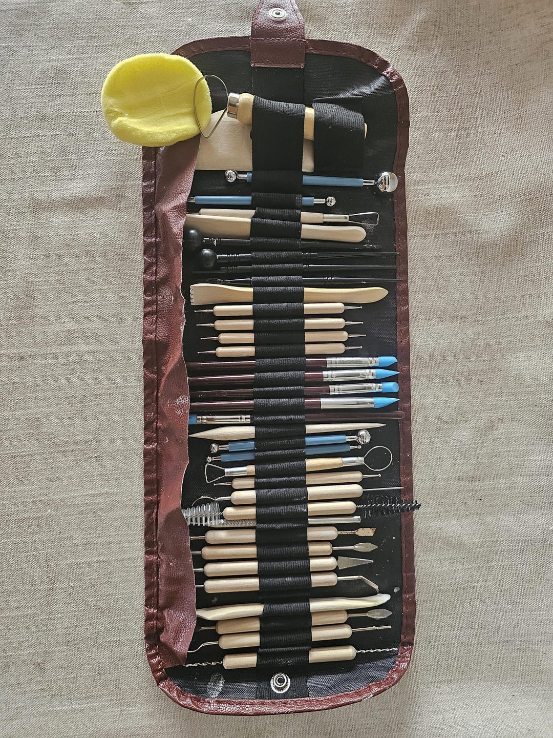 Large Clay Sculpting Tool Set W Case Pottery Tools Polymer Clay Tools ...