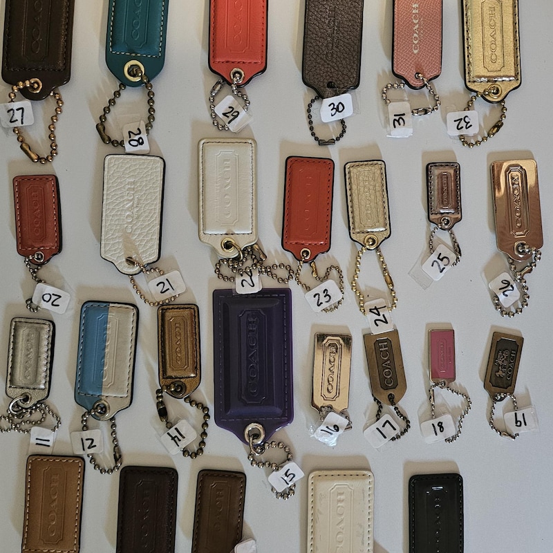 Vintage Coach Purse Tags - Etsy