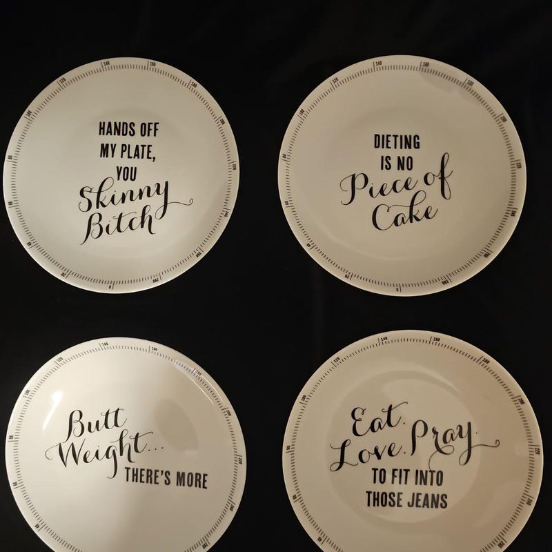 Porcelain Plates Funny - Etsy